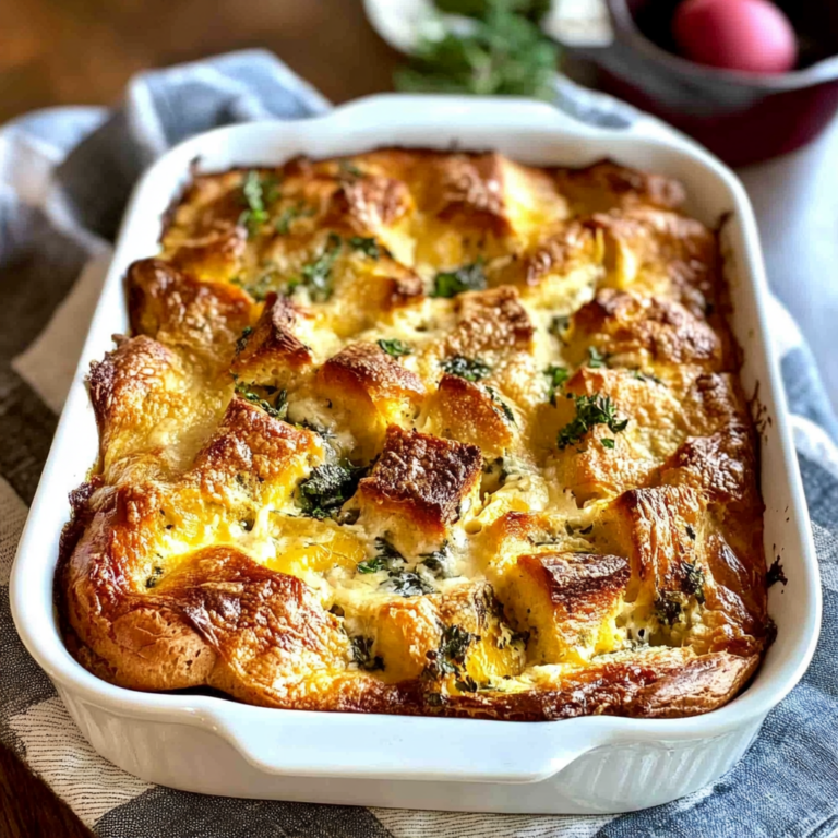Christmas Morning Cheese & Herb Strata